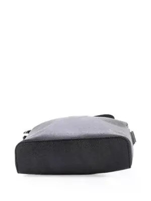 LOUIS VUITTON Anton Pochette Taiga Leather Crossbody Bag - Grey