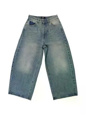 HTC LOS ANGELES Baggy Wide-leg Jeans - Blue