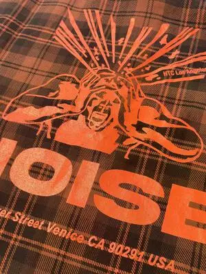 HTC LOS ANGELES Graphic-print Checked Shirt