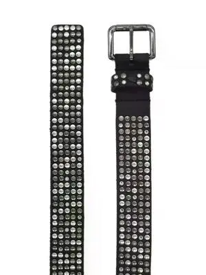 HTC LOS ANGELES Stud-embellished Crystal-embellished Belt