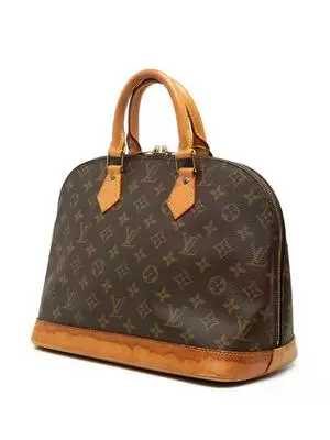 LOUIS VUITTON 1996 Monogram Alma Pm Handbag - Brown