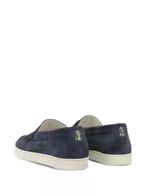 Brunello Cucinelli Suede Penny Loafers