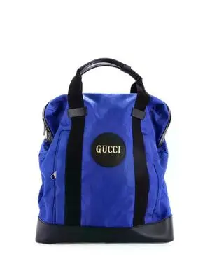 Gucci Off The Grid Zip Gg Econyl Backpack - Blue