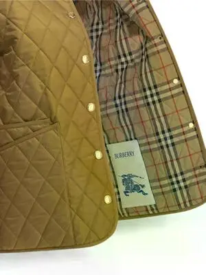 Burberry Diamond-quilted Corduroy-collar Jacket