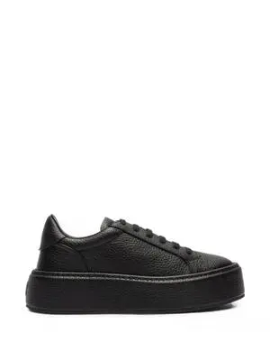 Casadei I-box Leather Sneakers - Black