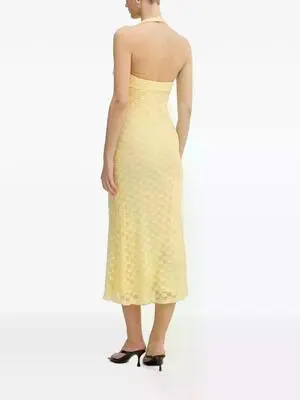 Bardot Mariko Floral-lace Halterneck Midi Dress