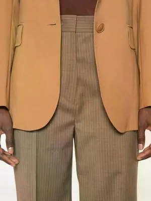 Max Mara Stripe-pattern Straight-leg Trousers