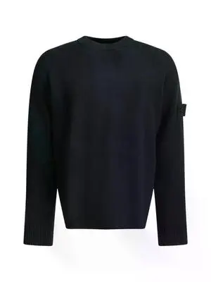 Stone Island Compass-patch Sweater - Black