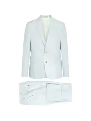 Paul Smith Notch-lapel Single-breasted Suit - Blue