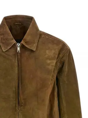 GIORGIO BRATO Suede Shirt-collar Jacket