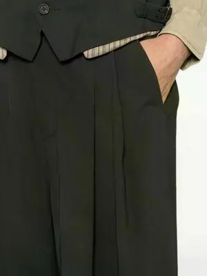 ZIGGY CHEN Palazzo Pants With Pleated Detailing