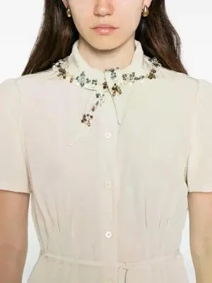 Prada Embellished Midi Dress