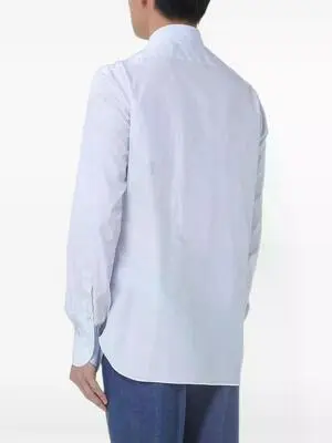 LUIGI BORRELLI Vertical-stripe Cotton Shirt