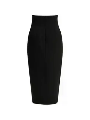 Khaite Luiza Slit-detail Midi Skirt