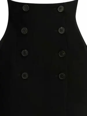 Khaite Luiza Slit-detail Midi Skirt