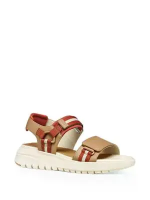 Geox Flextride S Touch-strap Platform Sandals