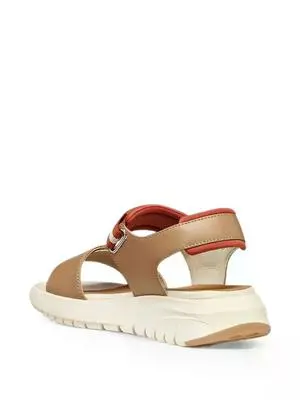 Geox Flextride S Touch-strap Platform Sandals