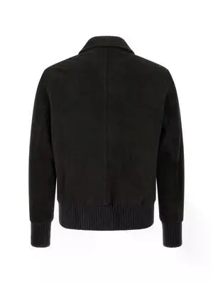 GIORGIO BRATO Suede-finish Zip-up Jacket