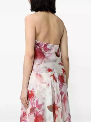 HANITA Floral-print Cowl-neck Top