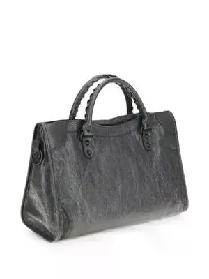 Balenciaga Le City Leather Tote Bag - Grey