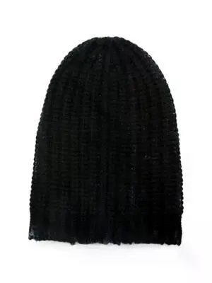 Avant Toi Ribbed-knit Beanie Hat - Blue