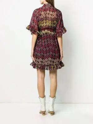 Dsquared2 Floral Print Shirt Dress