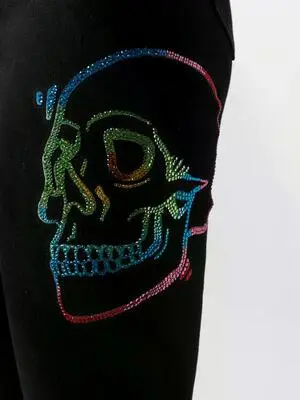 Philipp Plein Crystal Skull-embellished Leggings