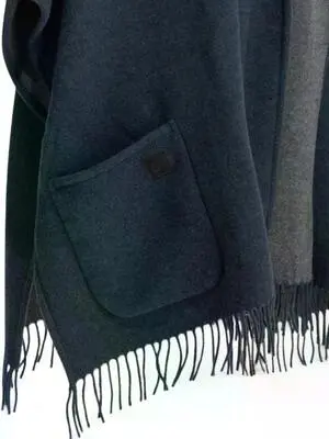FERRAGAMO Fringed-hem Cape
