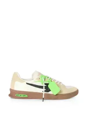 Off-White End Of Play Patch Suede-panelled Sneakers - Neutrals
