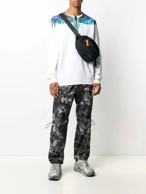 COUNTY OF MILAN High-rise Camouflage-print Track Pants