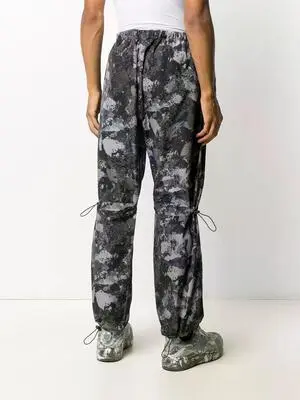 COUNTY OF MILAN High-rise Camouflage-print Track Pants