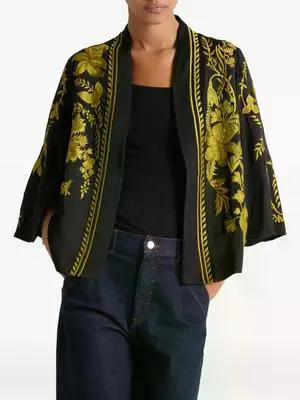 TEMPERLEY LONDON Thisbe Floral-embroidered Cape