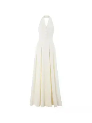 TEMPERLEY LONDON Elodie Halter Gown - Neutrals