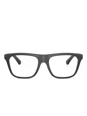 Burberry Square-frame Branded Glasses - Black