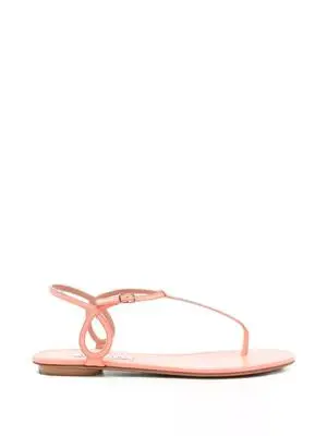 AQUAZZURA Sandals With Buckle-fastening Ankle Strap - Orange