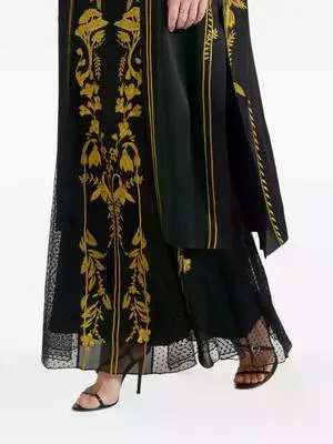 TEMPERLEY LONDON Thisbe Floral-embroidered Coat