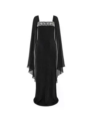TEMPERLEY LONDON Pyramus Crystal-embellished Cape Gown