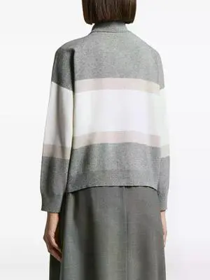 Peserico Striped Button-down Cardigan