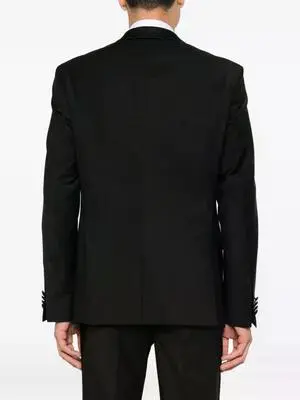 Karl Lagerfeld Satin-trim Buttoned Blazer
