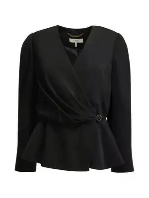 Chloé Draped Peplum Top
