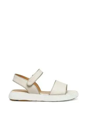 Geox Nebula 2.0 C S Touch-strap Leather Sandals - Neutrals