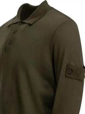 Stone Island Logo-patch Polo-collar Sweater