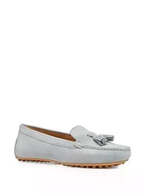 Geox Kalistena Tassel Detail Suede Loafers - Grey
