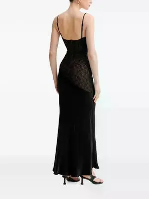 Bardot Aralia Lace-panelled Spaghetti-strap Maxi Dress