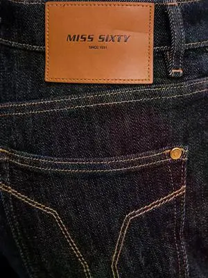 Miss Sixty Emma Contrast Stitch Mid-rise Skinny Jeans