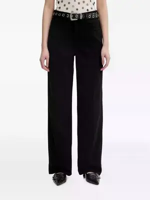Miss Sixty Logo-patch Mid-rise Straight-leg Jeans - Black