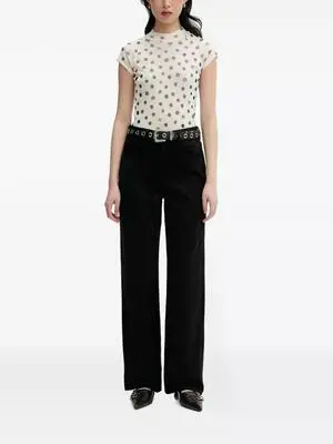 Miss Sixty Logo-patch Mid-rise Straight-leg Jeans