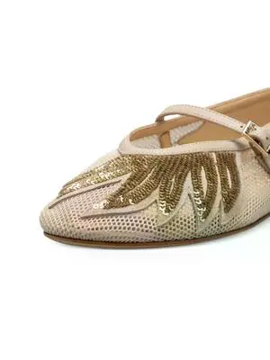 KAT MACONIE Jonna Sequin-embellishment Ballet Flats