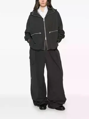 Études Studio Wide Leg Zip-detail Cargo Trousers