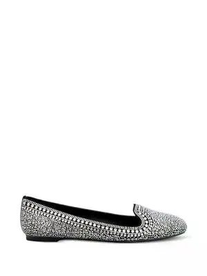 KAT MACONIE Ilke Crystal-embellishment Ballet Flats - Silver